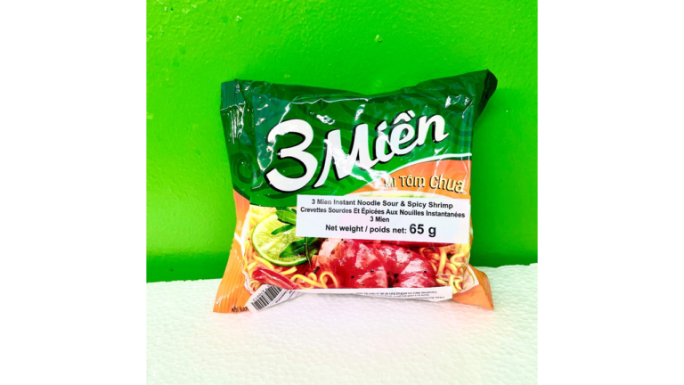 3 Mien instant sour & spicy shrimp noodle (Mì tôm chua cay) 65g ...